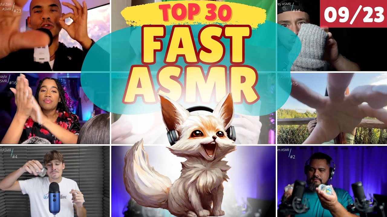 FAST ASMR (not aggressive) best 30 ASMR 🔥 September 2023 - YouTube