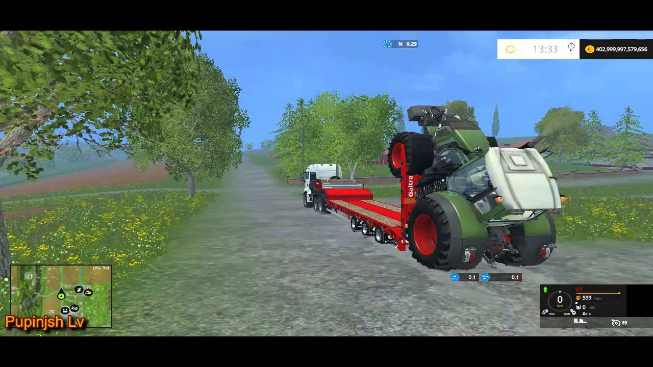 FS 15 LOW LOADER GALTRAILER SC 1 0 CLEAN - YouTube