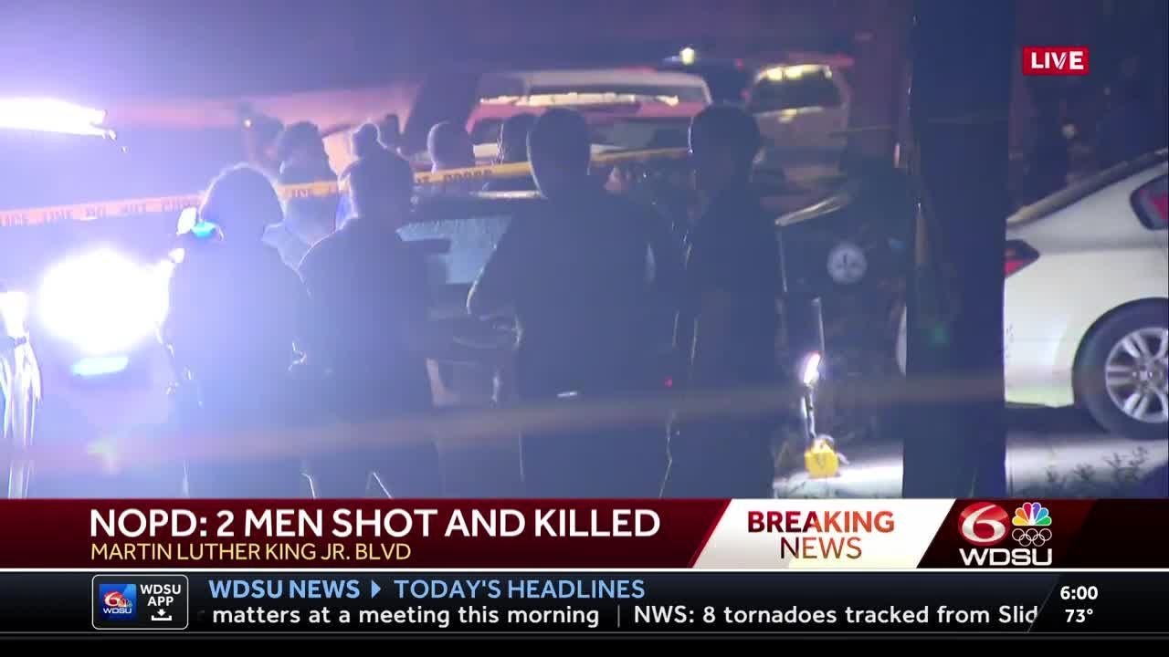 NOPD: Two men killed in shooting on Martin Luther King Boulevard. - YouTube