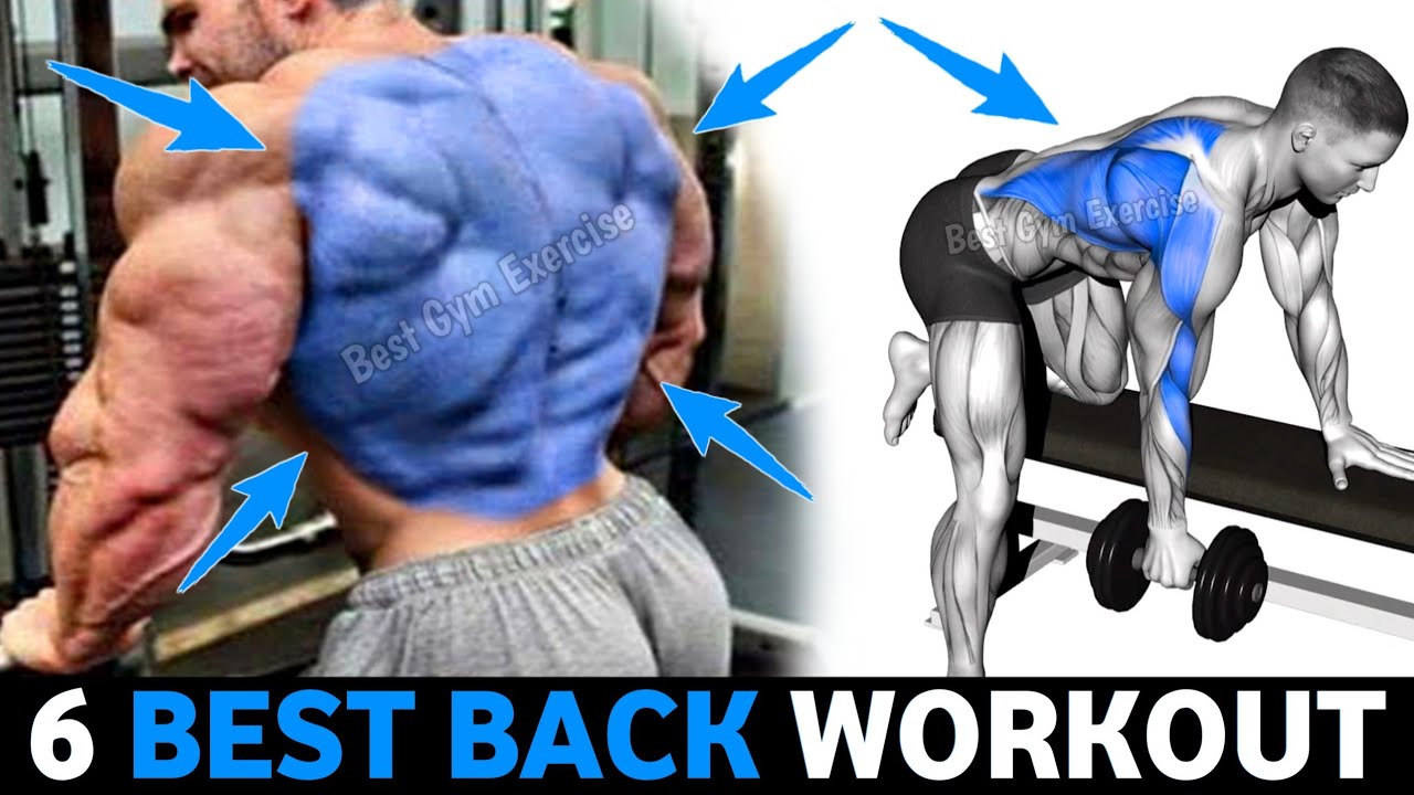 6 Best Exercise For Big Back - Back Workout - YouTube
