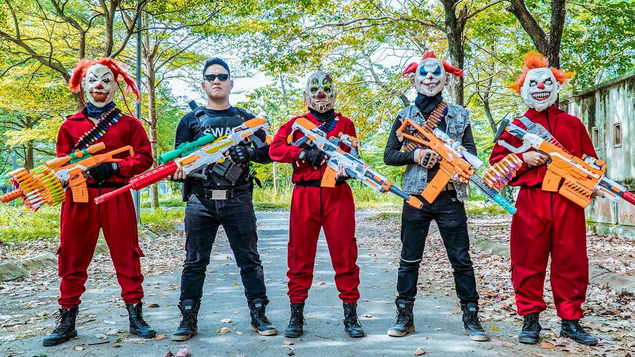 Nerf Battle Silver Flash Nerf Guns Fight Tiger Mask Chaos Erupts in ...