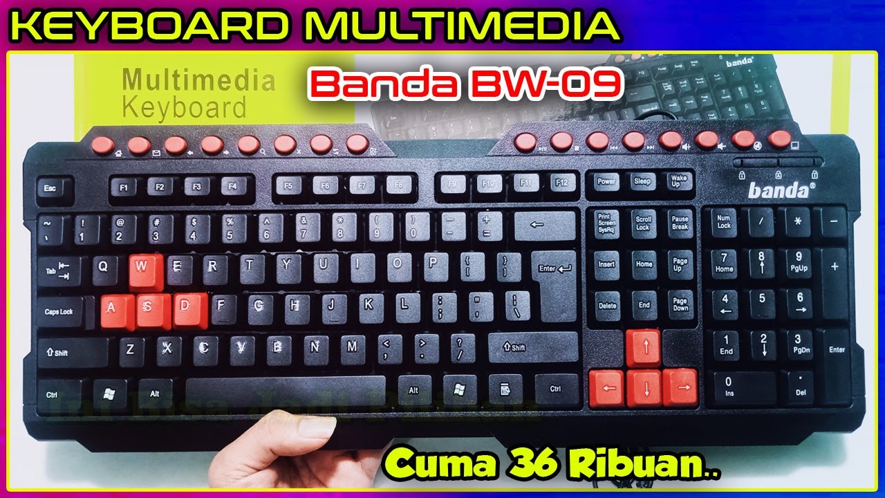 KEYBOARD MULTIMEDIA BANDA BW-09 | REVIEW - YouTube