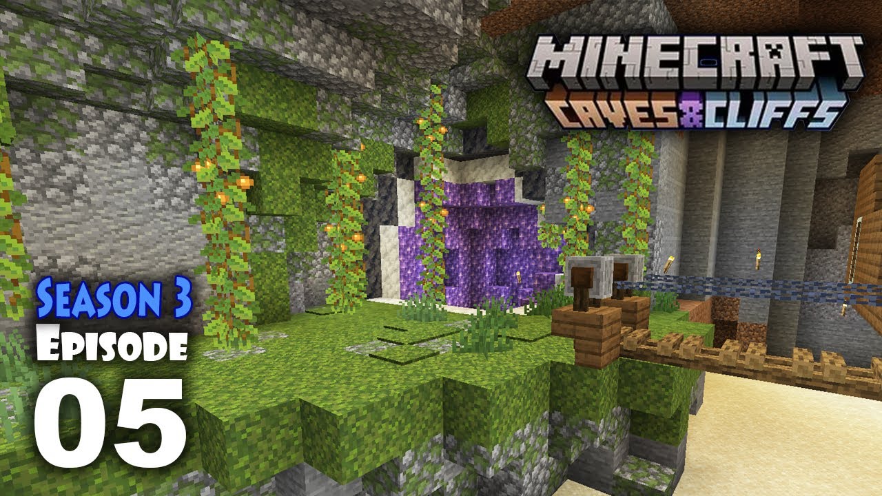 Custom Lush Cave In Minecraft 1.17 Caves and Cliffs - Let's Play ...