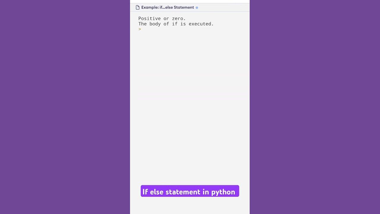 If else statement in python @ctutorialbynaziasohail - YouTube