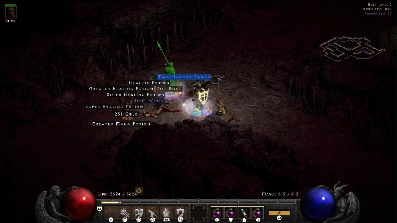 Diablo II: Resurrected - Hardcore FOH Paladin - Sur Rune drop - YouTube