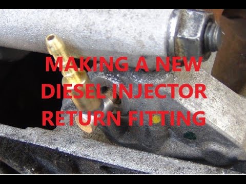 Making A New Diesel Injector Return Line Fitting - YouTube