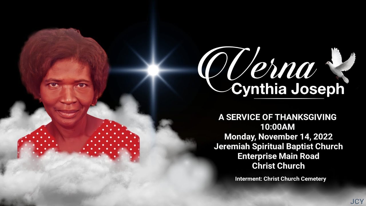 A Service of Thanksgiving for the Life of Verna Joseph - YouTube