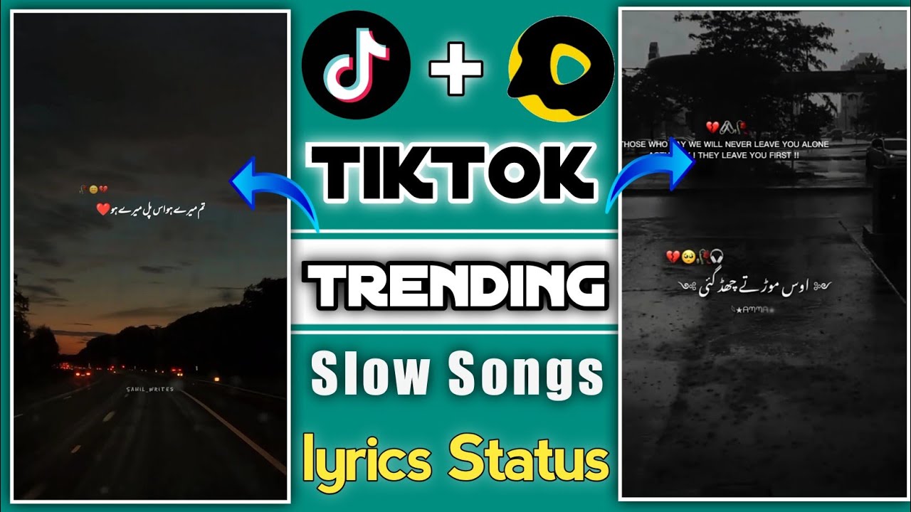 How To Make Slow Songs + Lyrics Sad Videos For TikTok - YouTube