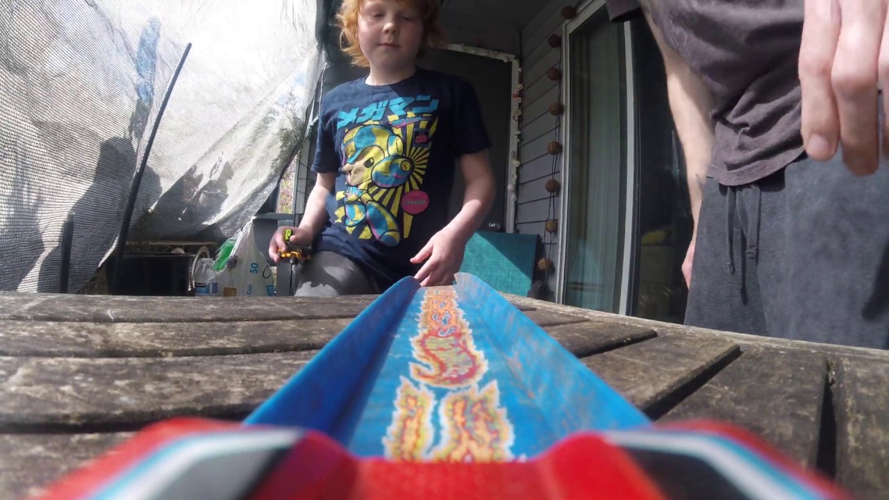 Hot Wheels gopro track test one - YouTube