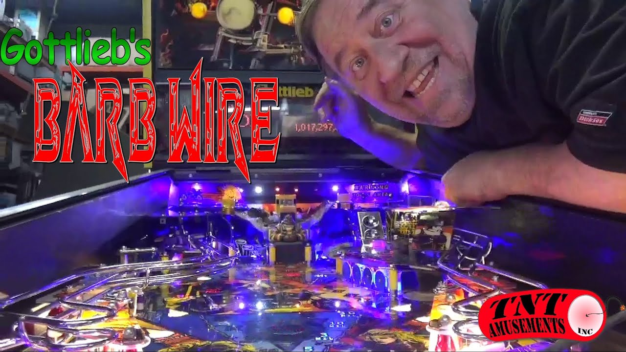 #958 Gottlieb BARB WIRE Pinball Machine with Pamela Anderson - Only ...