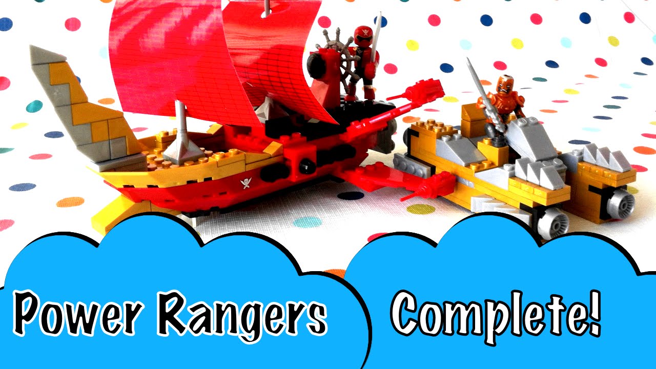 Complete Series Mega Bloks Power Rangers Super Mega Force Sky Ship ...