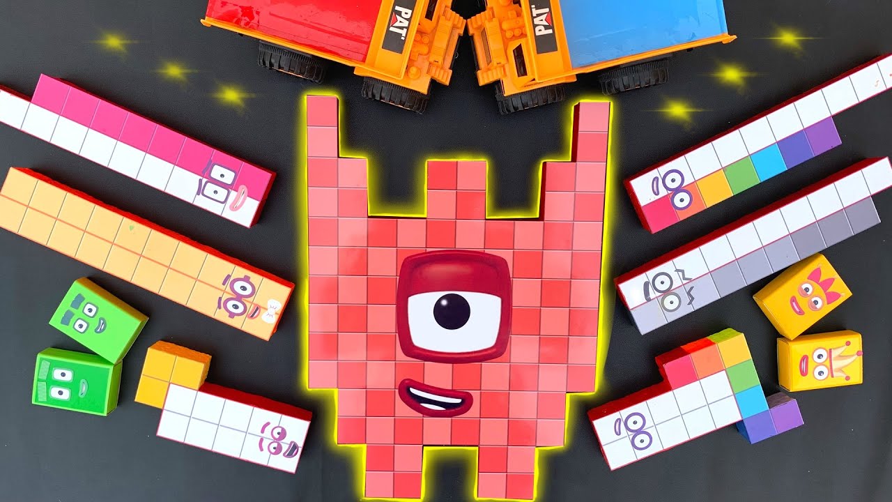 Numberblocks - Looking for Puzzle Tetris NEW Fun 100 | Satisfying ...