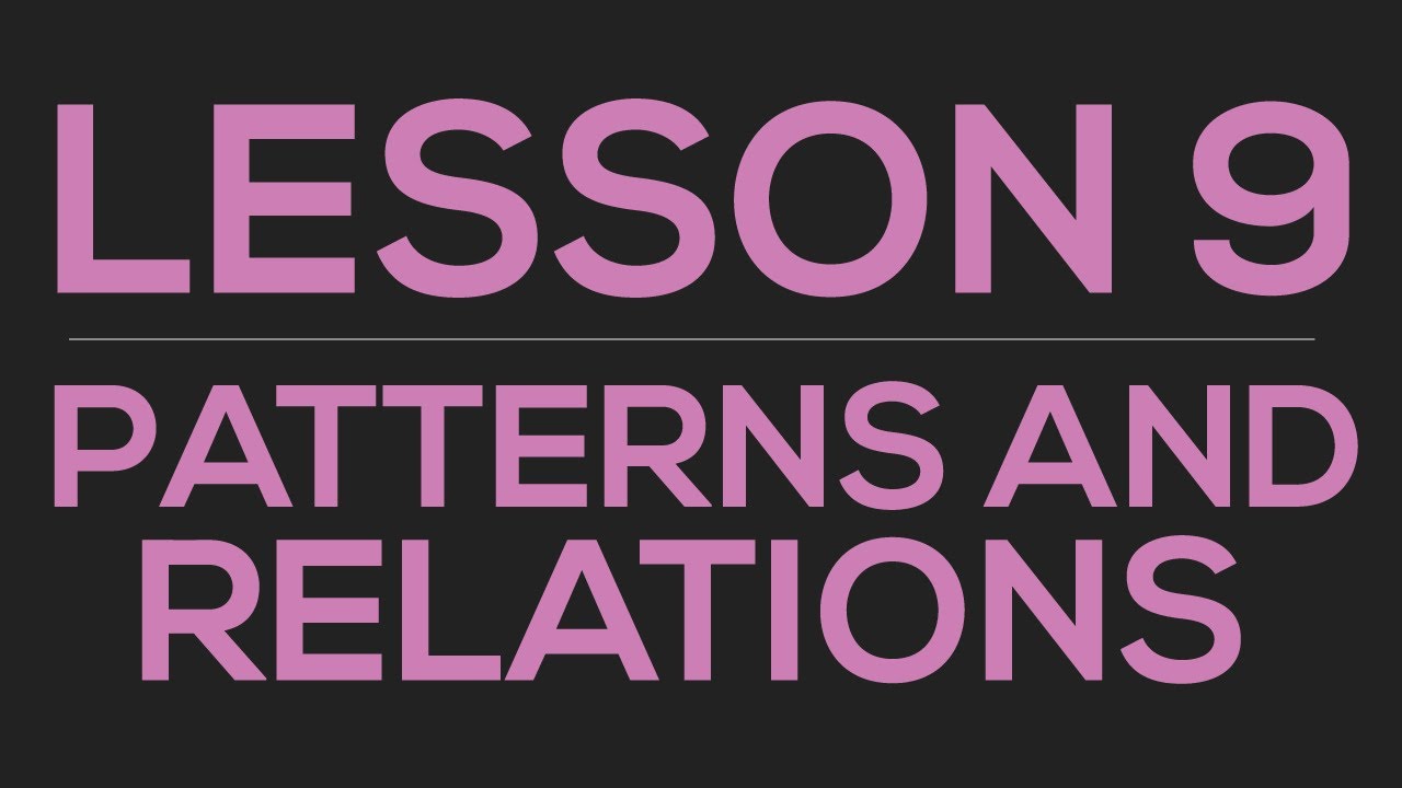 Generalizing a Pattern - YouTube