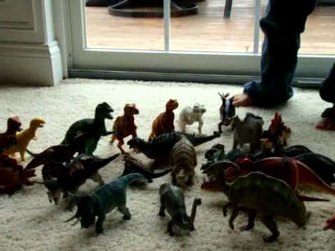 My dinosaur collection - YouTube