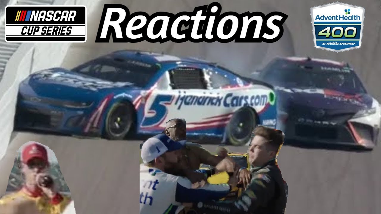 2023 Advent Health 400 Finish & Fight Reactions NASCAR Cup Series ...