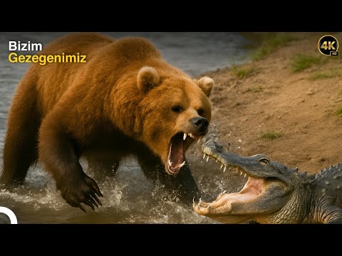 Ayı ile Timsahın Nefes Kesen Güç Savaşı! | Doğa Kanunları 16 Bölüm |Türkçe Dublaj HD İzle