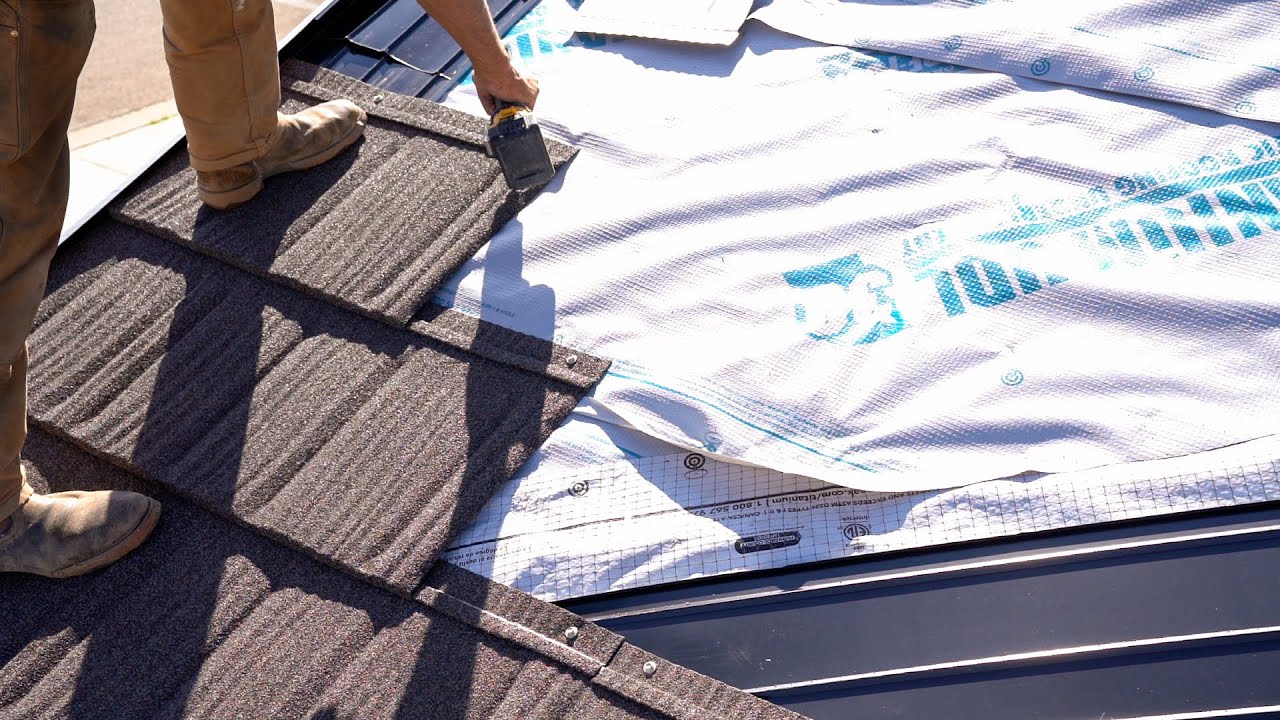 Staggered Install of WeatherLok Roofing Panel - YouTube