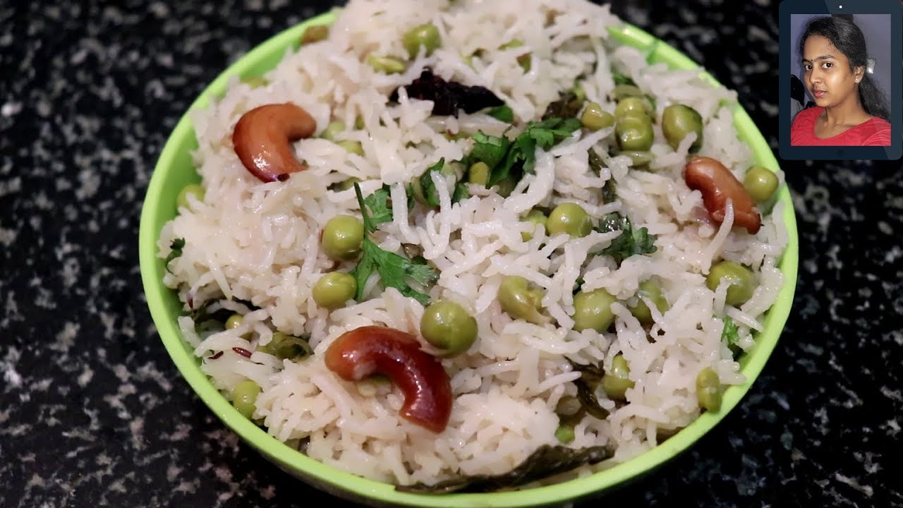 பச்சை பட்டாணி புலாவ் | How To Make Pachai Pattani Pulav | Green Peas ...