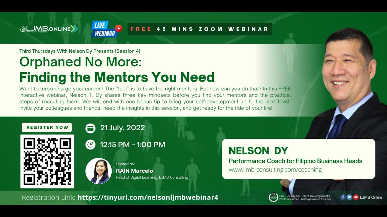 Third Thursday Session with Nelson Dy: Orphaned No More: Finding the ...