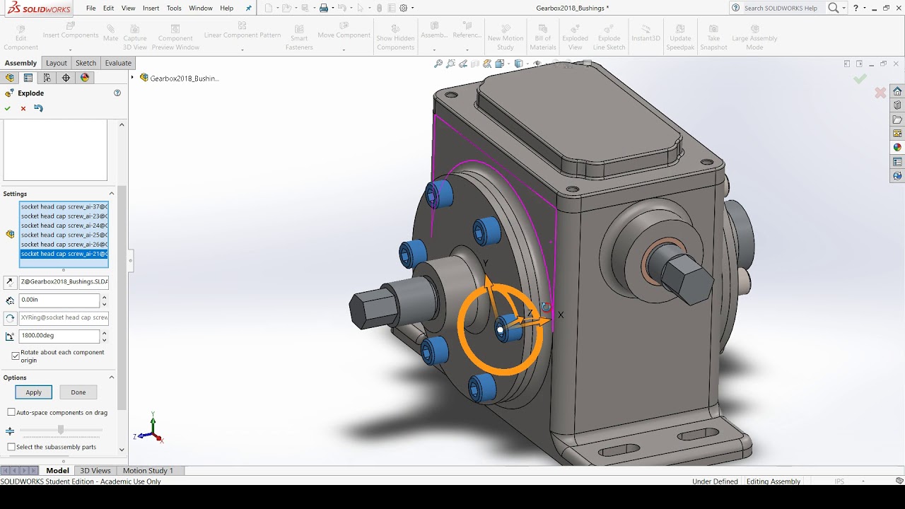 Gearbox Exploded View