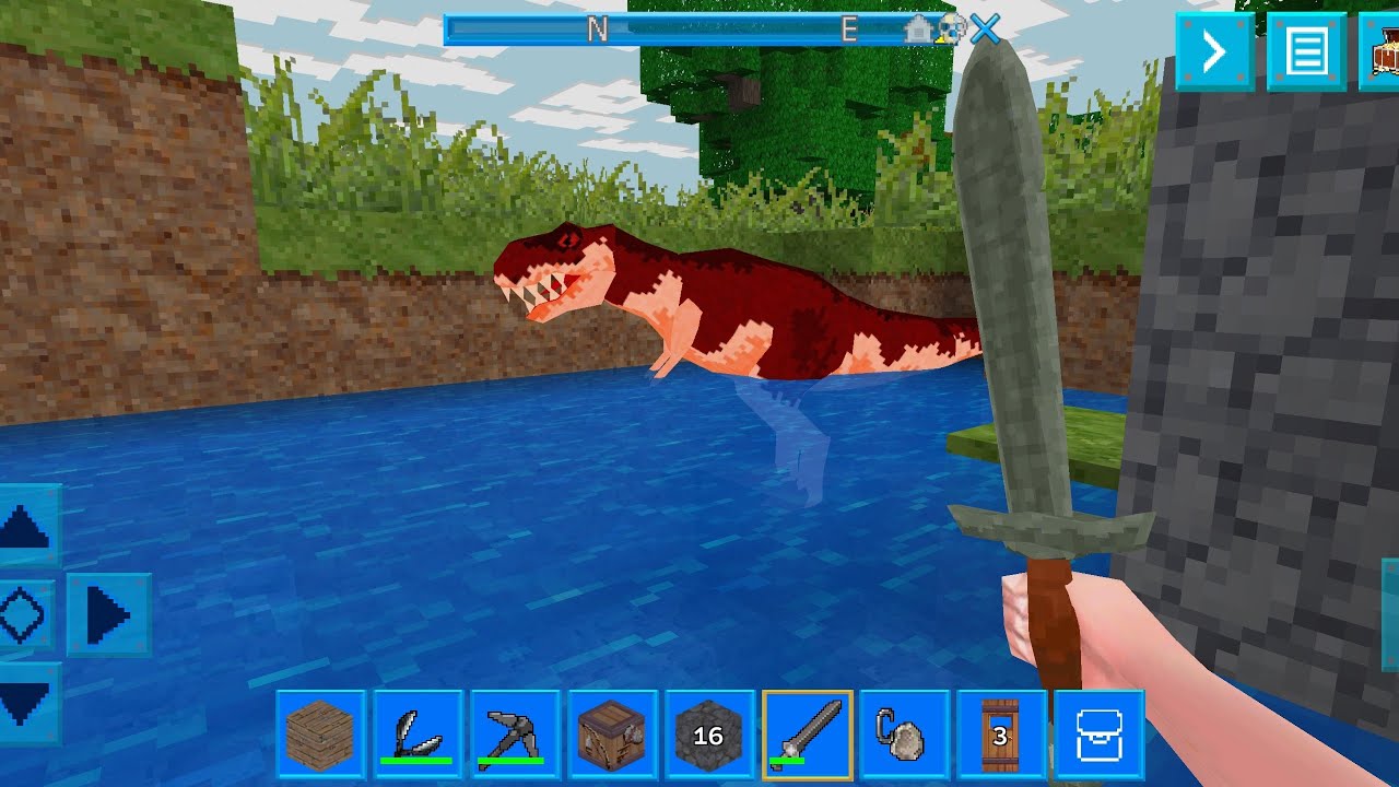 DinoCraft Survive & Craft Pocket Edition Gameplay #16 (Android ...