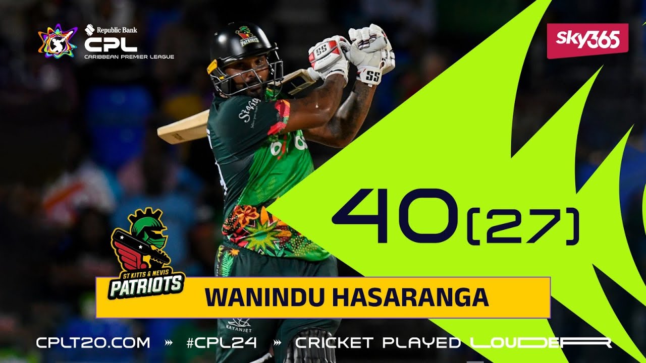 Wanindu Hasaranga's BRILLIANT Batting vs Barbados! | CPL 2024 - YouTube