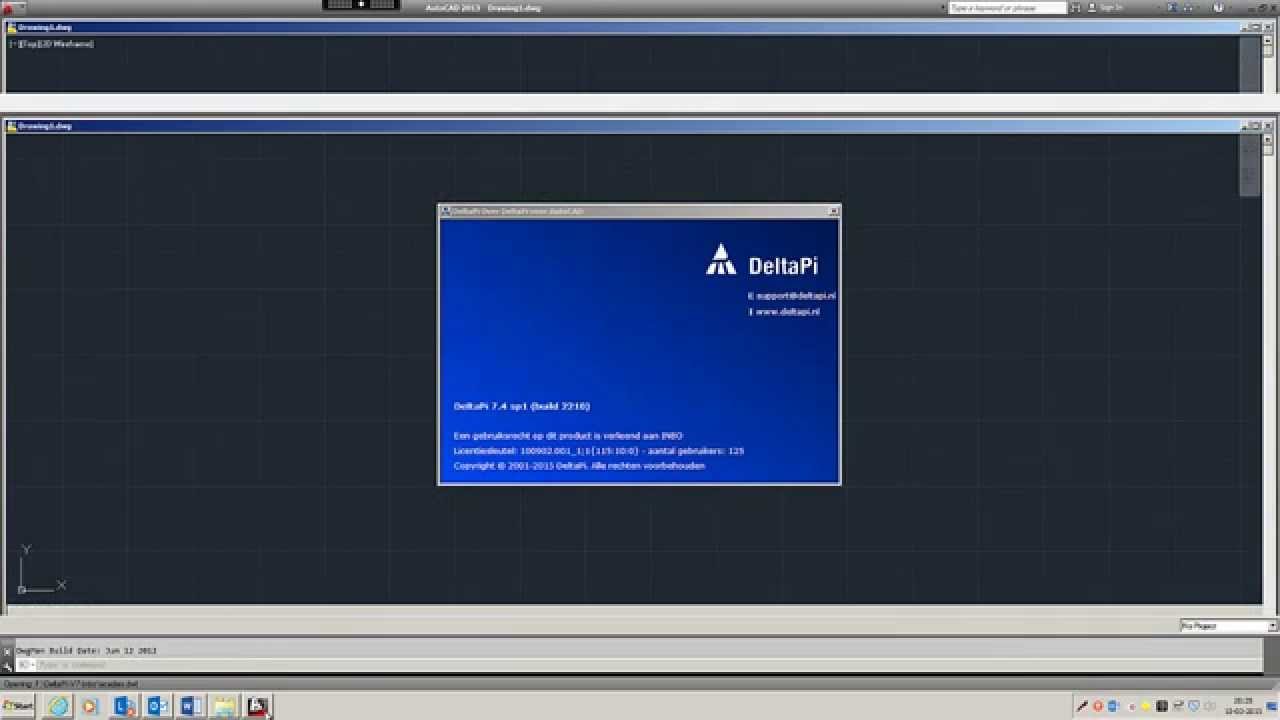 Tutorials deltaPi 01: tekening opzetten autocad delta pi - YouTube