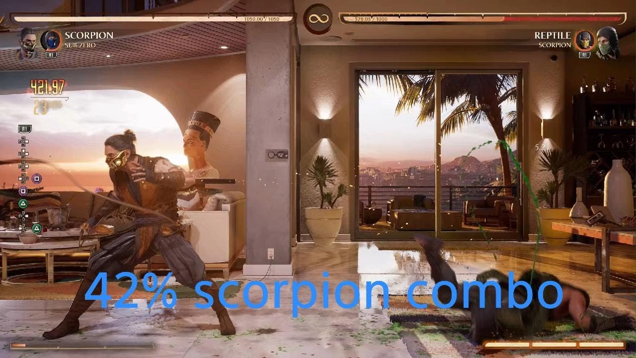 Mortal Kombat 1 42% scorpion combo - YouTube
