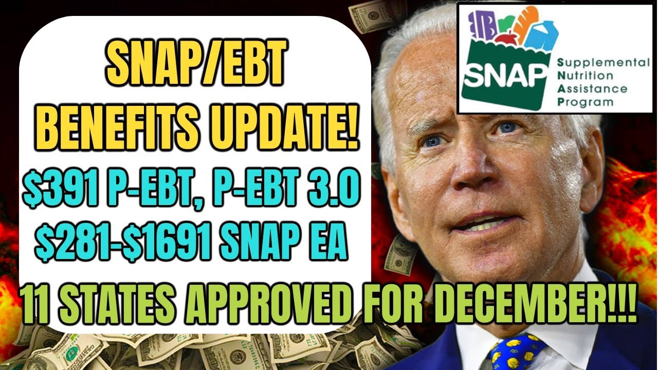 SOCIAL SECURITY & SNAP/EBT UPDATE: NEW $391 P-EBT, P-EBT 3.0 & $281 ...
