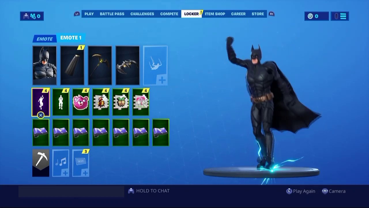 Fortnite Batman Skin with Epic Emote Signature Shuffle - YouTube