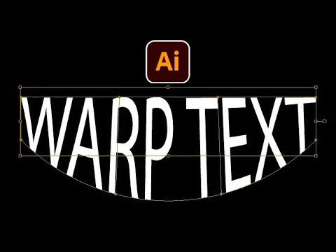 How to Warp Text in Illustrator - YouTube