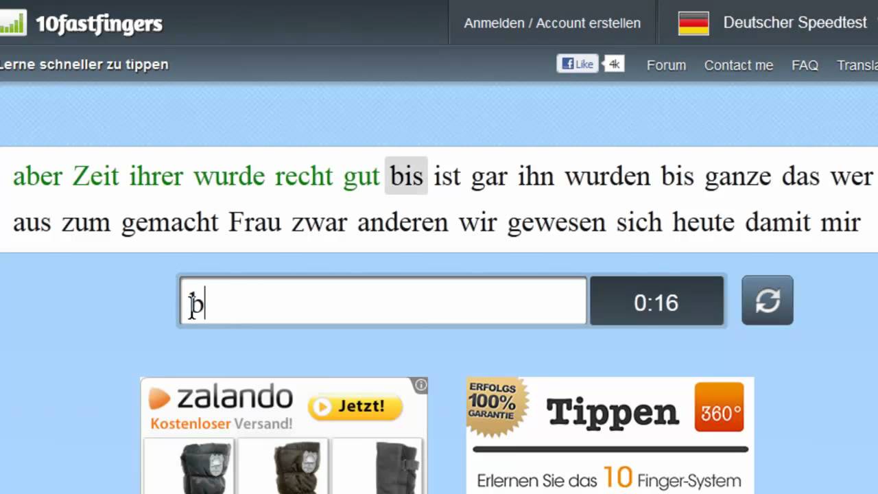 Speedtipping - Schreibtest wie schnell bist du wirklich ? - YouTube
