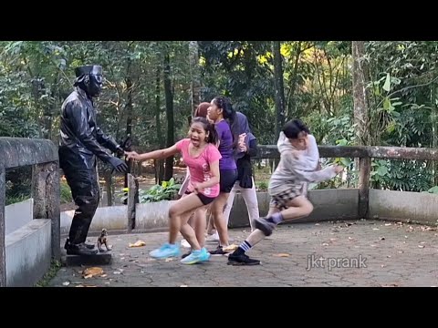 COWBOY PRANK,  IN INDONESIA,  FUNNY,  PATUNG HIDUP LUCU,  