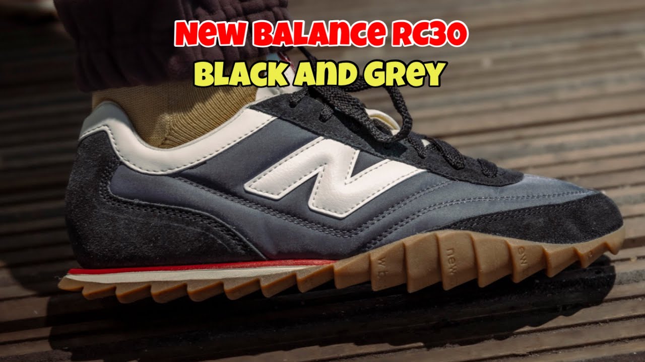 New Balance RC30 Black and Grey - YouTube