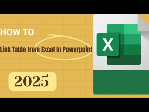 How to Link an Excel Table to PowerPoint | Step-by-Step Guide - YouTube