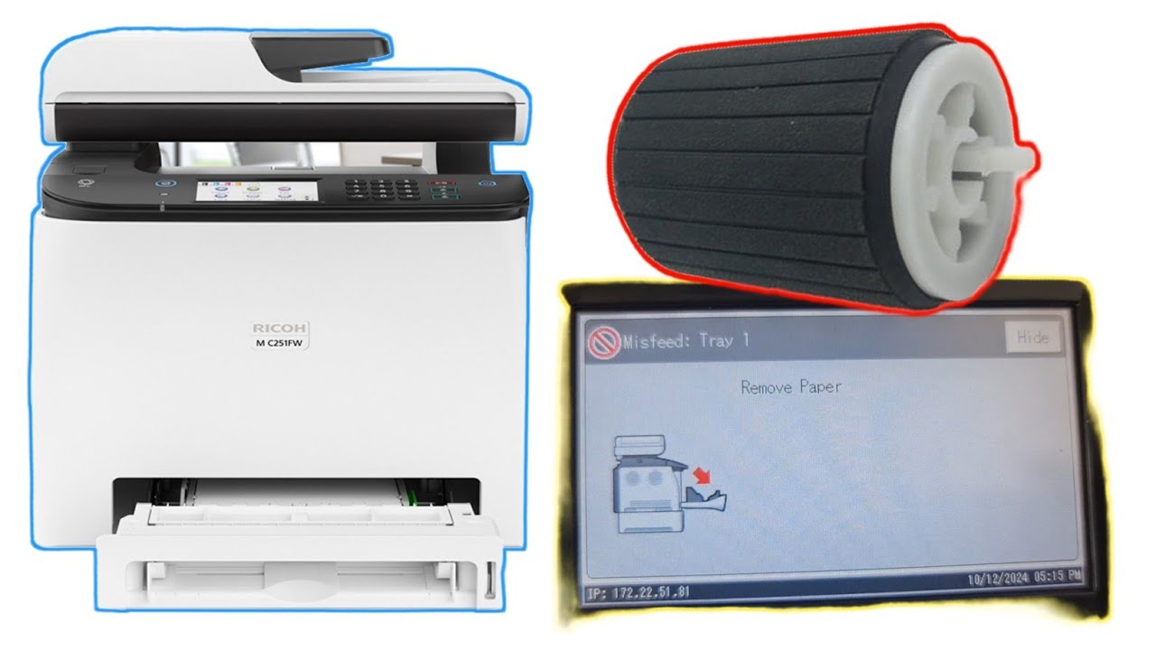 How to Troubleshoot Paper Jam Issues on Ricoh M C251FW Printer - YouTube