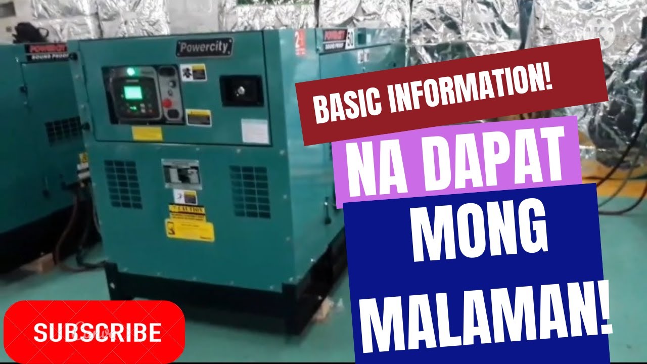 Basic Information Ng Powercity Generator Na Dapat Mong Malaman#50KVA# ...