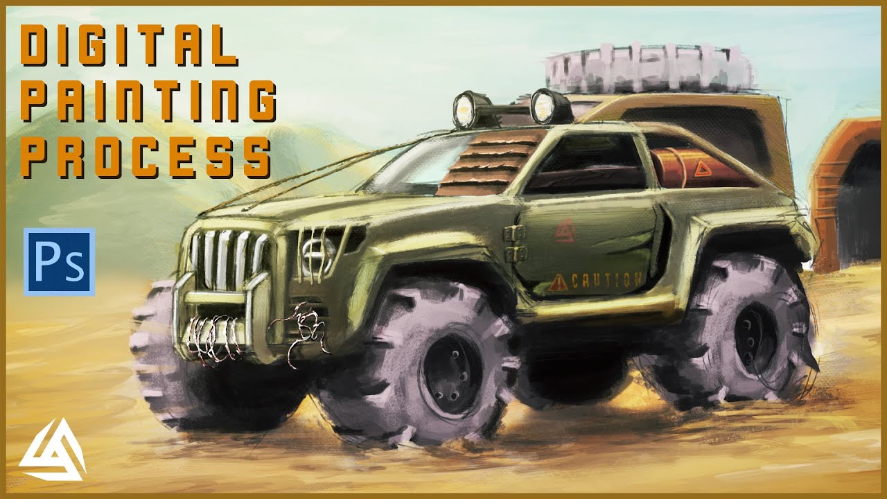 Apocalypse survival vehicle | concept design - Timelapse Painting ...