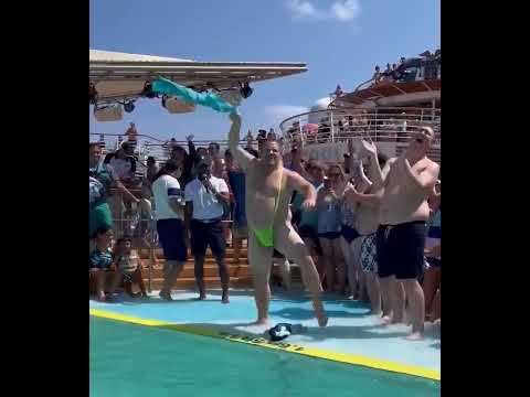Mankini Belly Flop Royal Caribbean Adventure of the Seas