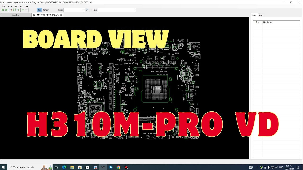Boardview & schematic msi h310m-pro vd ms 7b33 - YouTube