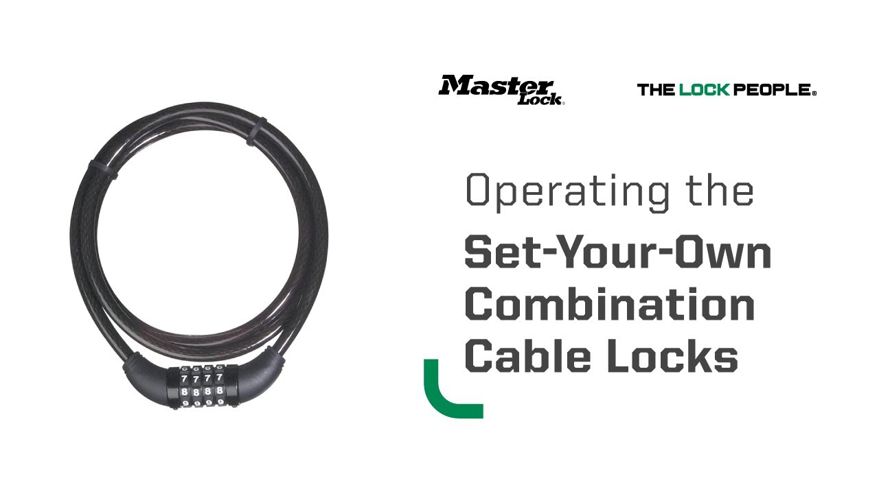 Master Lock Set-Your-Own Password Combination Cable Locks - YouTube
