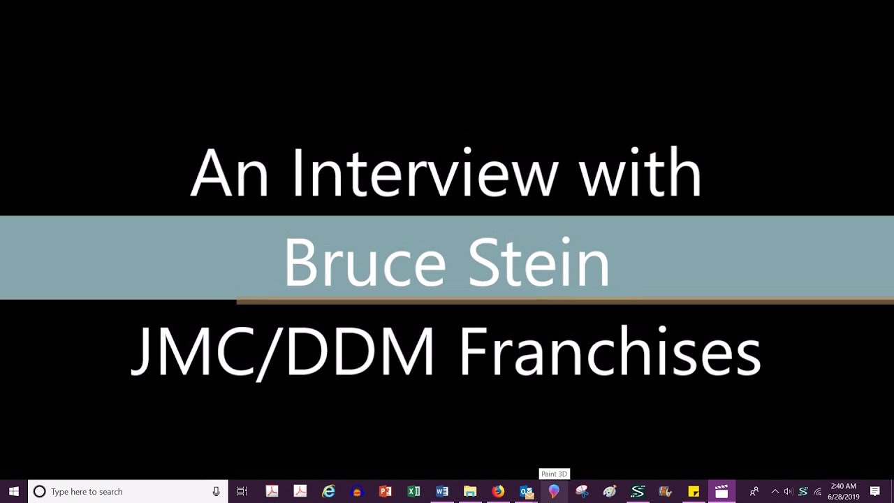 An Interview with Bruce Stein - YouTube