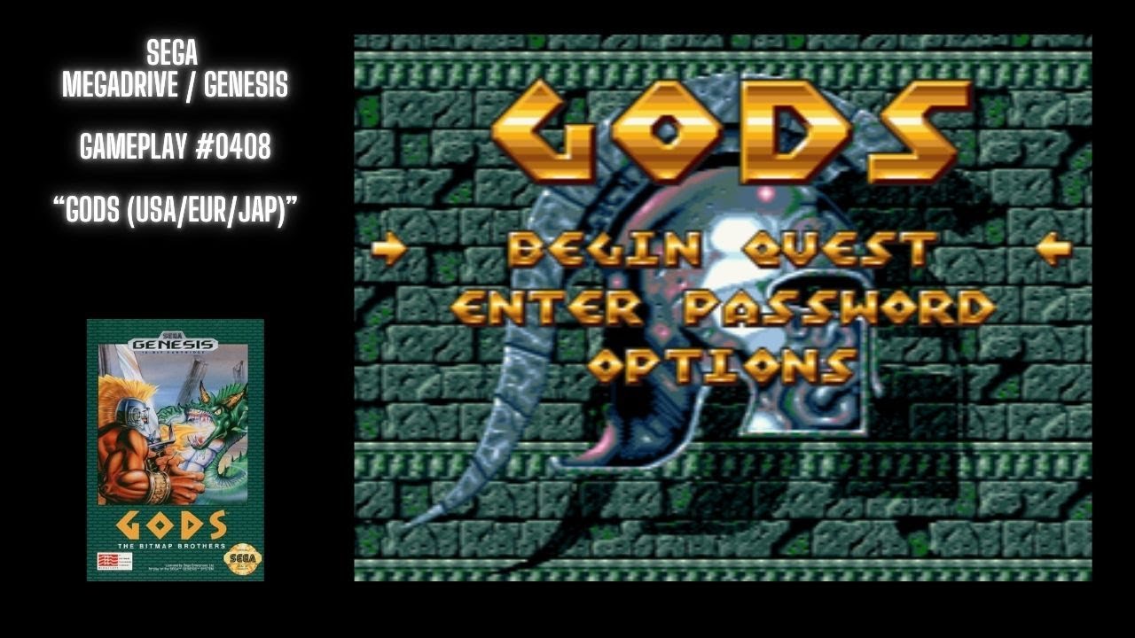 Gods (USA/EUR/JAP) (Megadrive / Genesis / Gameplay #0408) - YouTube
