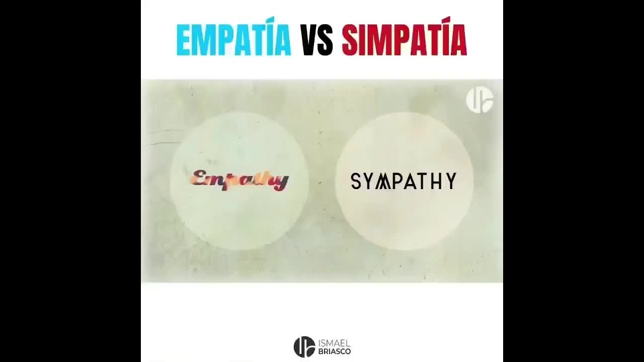 EMPATÍA vs SIMPATÍA - YouTube