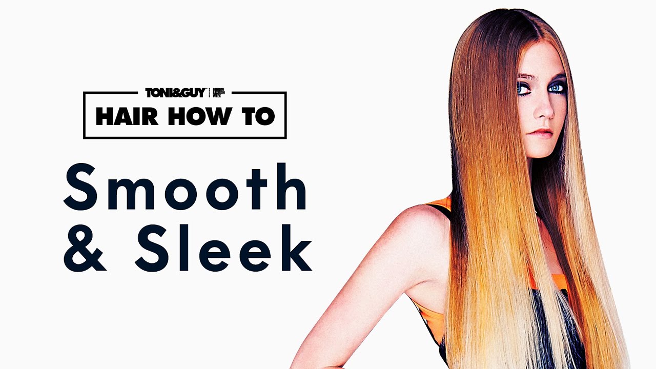 Hair How To: create a smooth and sleek hairstyle - YouTube