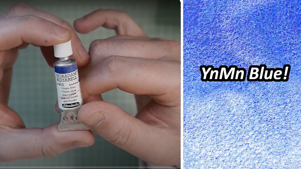 Exploring YnMn Blue | Rare New Blue Watercolour Pigment - YouTube