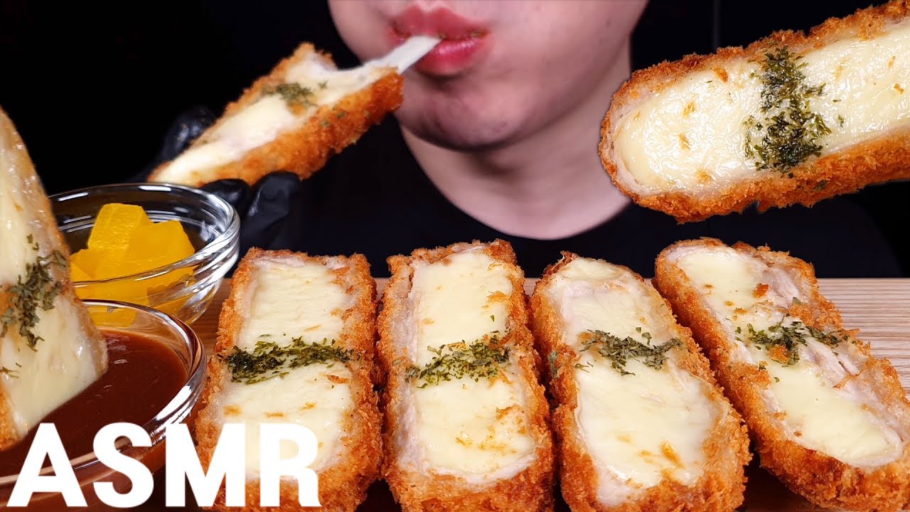 ASMR 치즈돈까스 먹방 CHEESE PORK CUTLET MUKBANG EATING SOUNDS - YouTube