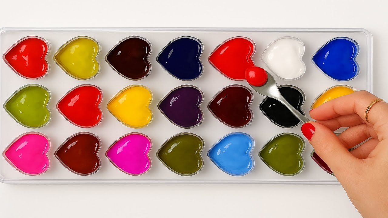 🏆 🤯 ONLY 5 PAINTS?! I Mixed 15 NEW Colors! (ASMR Color Mixing Challenge ...