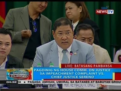 BP: House hearing on impeachment complaint vs. Sereno (Part 5)