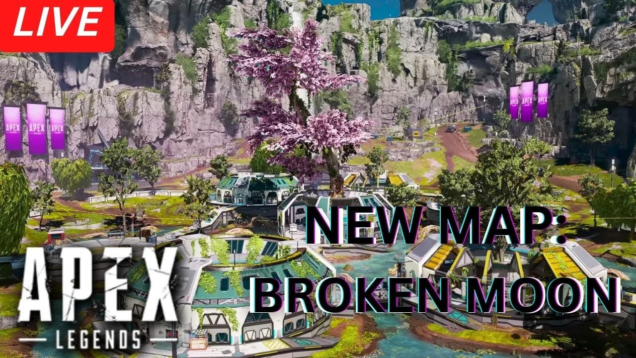 The New Map Is Finally Here: BROKEN MOON ALL DAY || Apex Legends Season ...